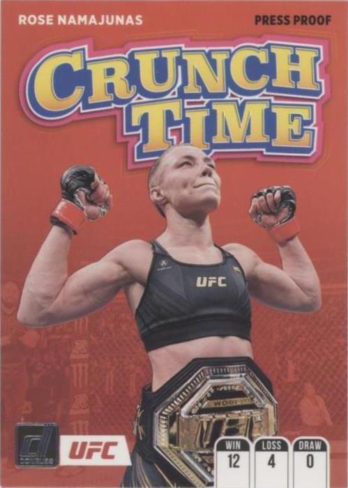 2022 Donruss UFC - Crunch Time Rose Namajunas #7 Press Proof Pink for ...
