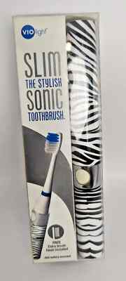 Violife Slim Sonic Stylish Toothbrush, Battery Portable Home Travel ...