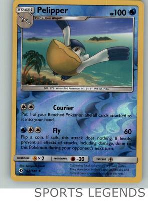2017 pokemon Sun & Moon reverse holo Pelipper 38/149 | eBay