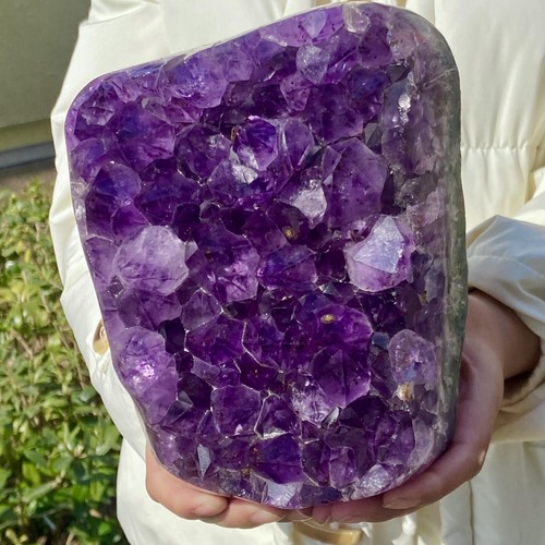 6.7LB Natural Brazilian amethyst block top quartz specimen crystal | eBay