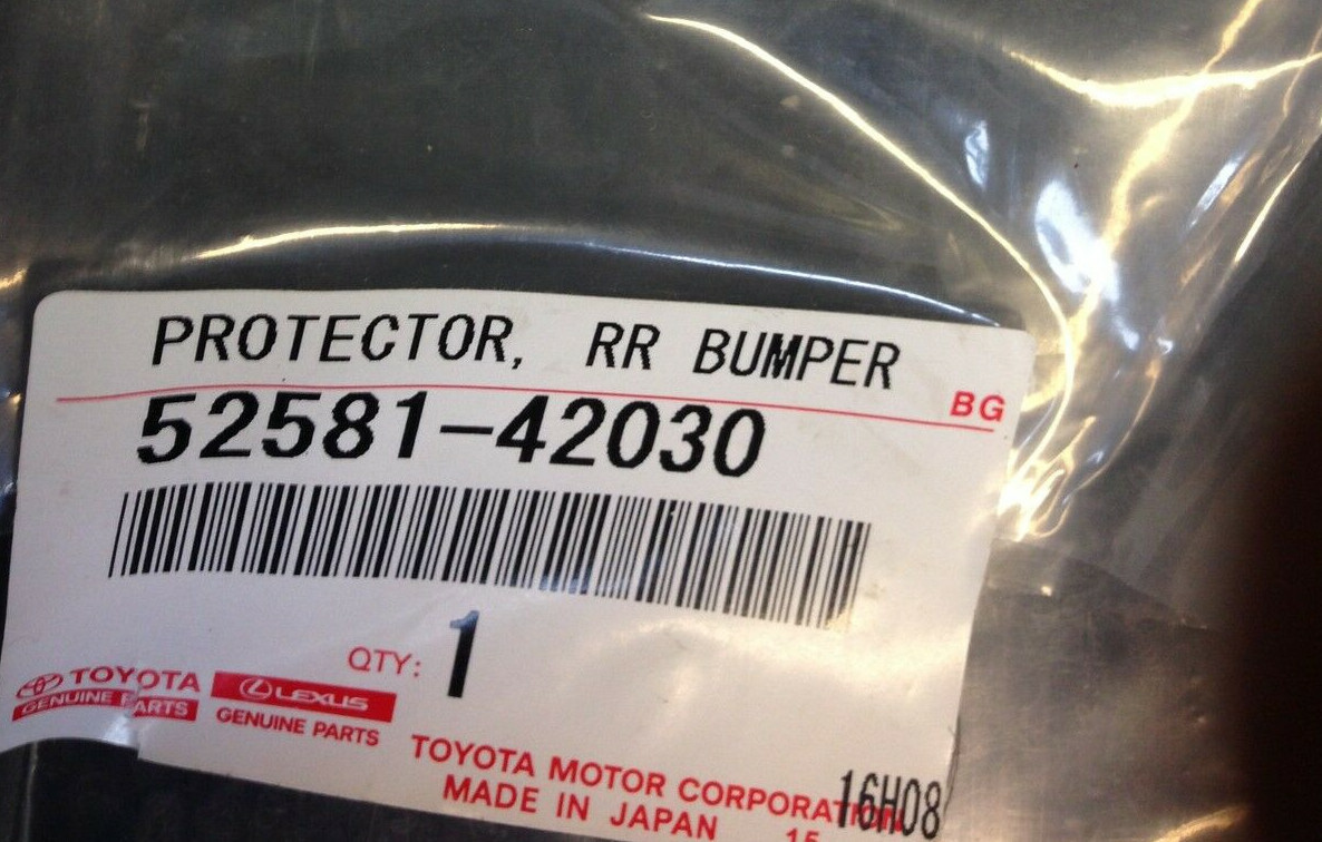 Genuine Toyota Rav4 06-12 RR Bumper Scuf Protector Adhesive 52581-42030 ...