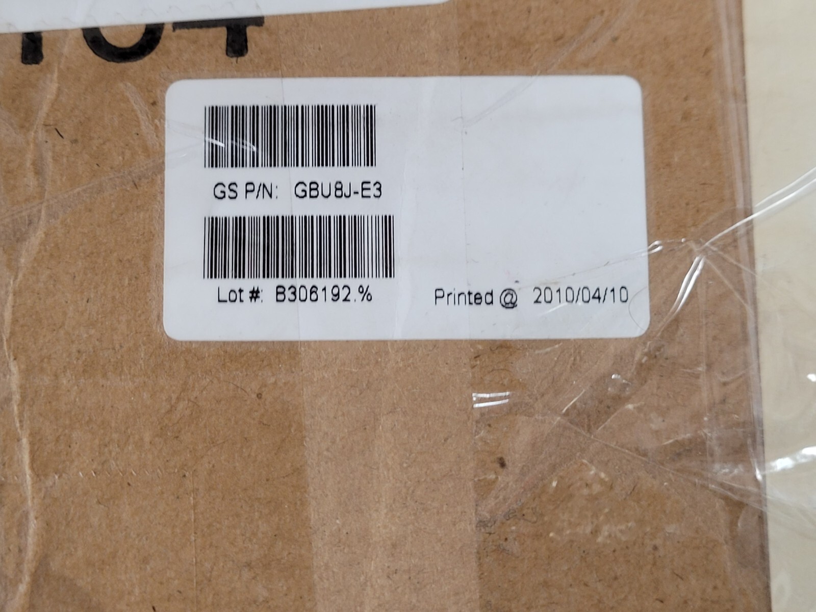 (5 PCS) GBU8J-E3/51 VISHAY 3.9A, 600V, SILICON, BRIDGE RECTIFIER DIODE ...