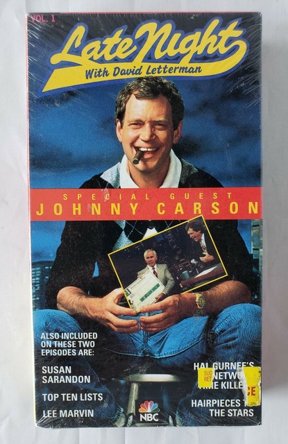 Late Night With David Letterman NBC Volume 1 VHS Former Rental Johnny ...