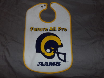 NFL LA Los Angeles Rams Large Licenced Baby Bib NWT | eBay