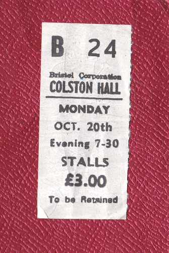 RANDY RHOADS AUTOGRAPHED BLIZZARD OF OZZ BRISTOL COLSTON HALL TICKET ...