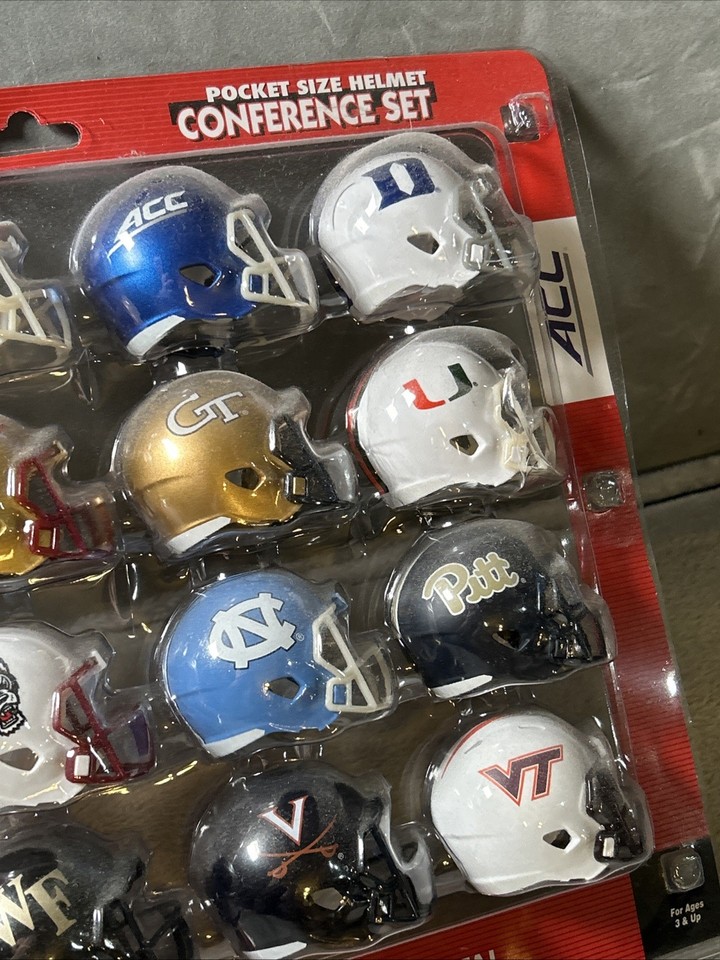 NCAA Pocket Pro Helmets ACC Conference Set Official RIDDELL MAY 2018 | eBay