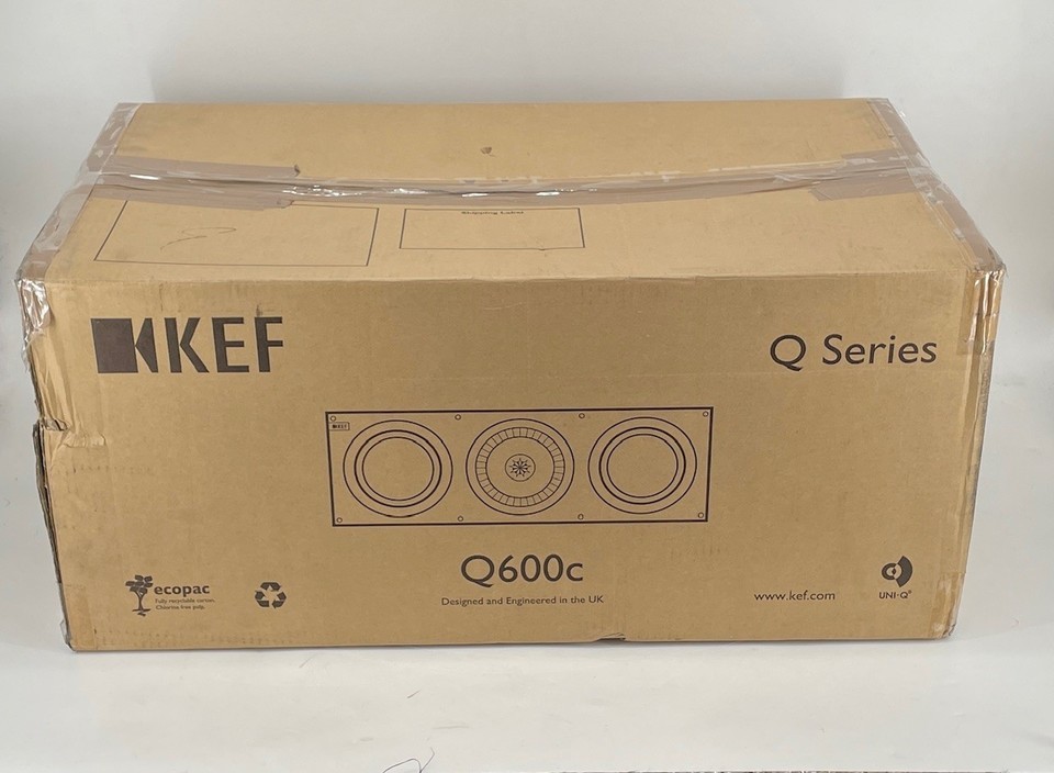 Kef Q600c Centre Speaker - Walnut centre Channel Uni-Q - Boxed | eBay