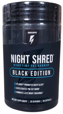 NIGHT Shred BLACK EDITION Inno Supps Sleep Aid Nighttime Fat Burner ...