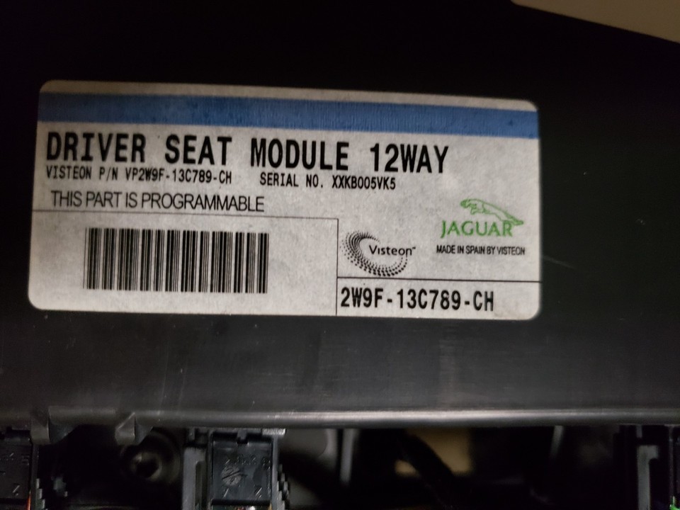 2004-05-2006-07-08-2009 JAGUAR XJ8 VANDEN PLAS DRIVER SEAT MODULE 2W9F ...