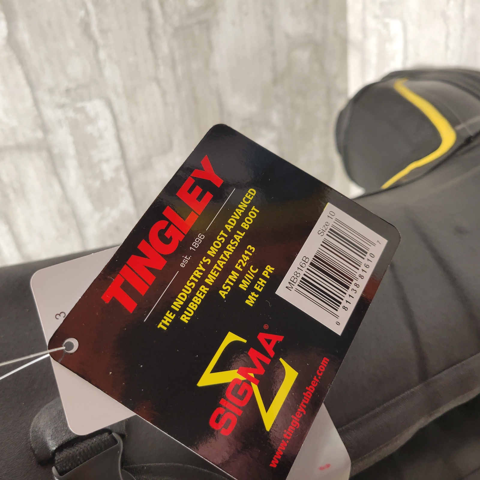 TINGLEY MB816B Rubber Steel Toe Boot, Men's, 10 Black 81138816107 | eBay