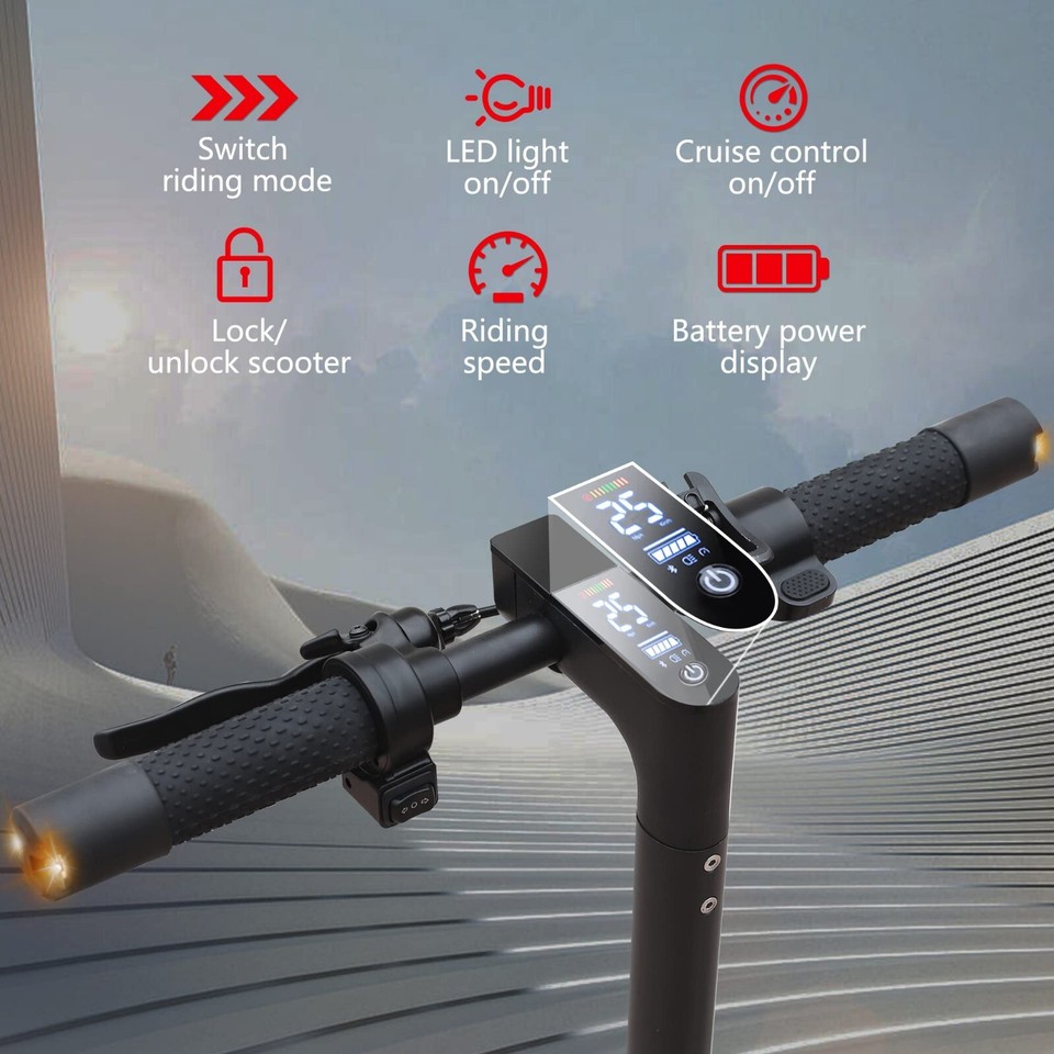 AOVOPRO AP07 Electric Scooter 10.4AH Dual Suspension Turn Signals ...