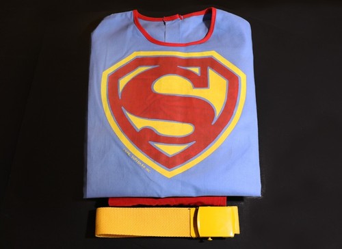 1940s/1950s SUPERMAN COSTUME George Reeves Classic Shield REALISTIC ...