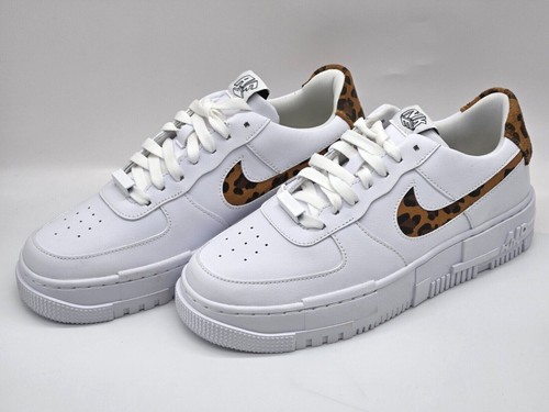 Nike Air Force 1 Low Pixel Leopard Print Women's Sizes Black White ...