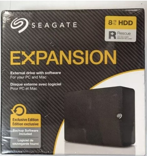 Seagate EXPANSION 8TB HDD External Hard Drive STKR8000400 Black BRAND ...
