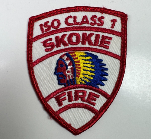 Skokie Fire ISO Class 1 Illinois IL 3.5" Patch F8 | eBay