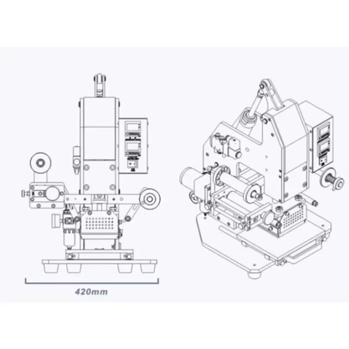 Pneumatic High Speed Stamping Machine Automatic Imprint Indentation ...