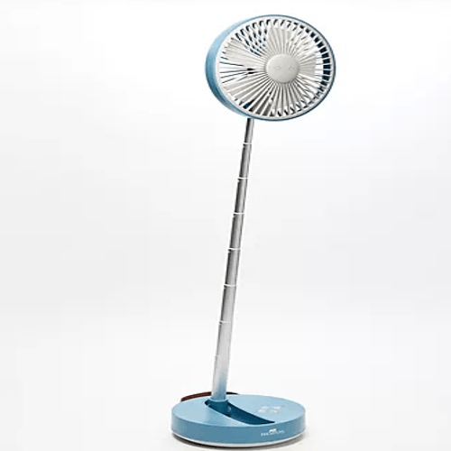 Air Innovations Rechargeable 8" Portable Fan White Foldable Tabletop ...