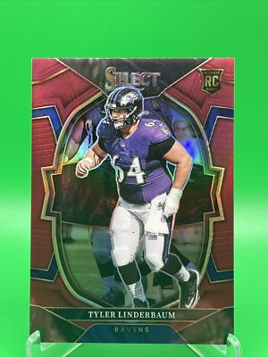 2022 Select Tyler Linderbaum Concourse Maroon Prizm Rookie RC #/149 ...