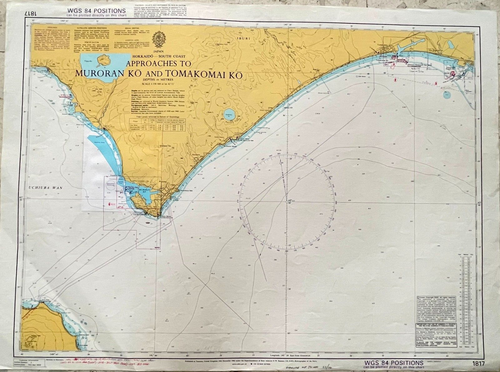 Admiralty 1817 APPROACHES TO MURORAN KO AND TOMAKOMAI KO JAPAN GENIUS ...
