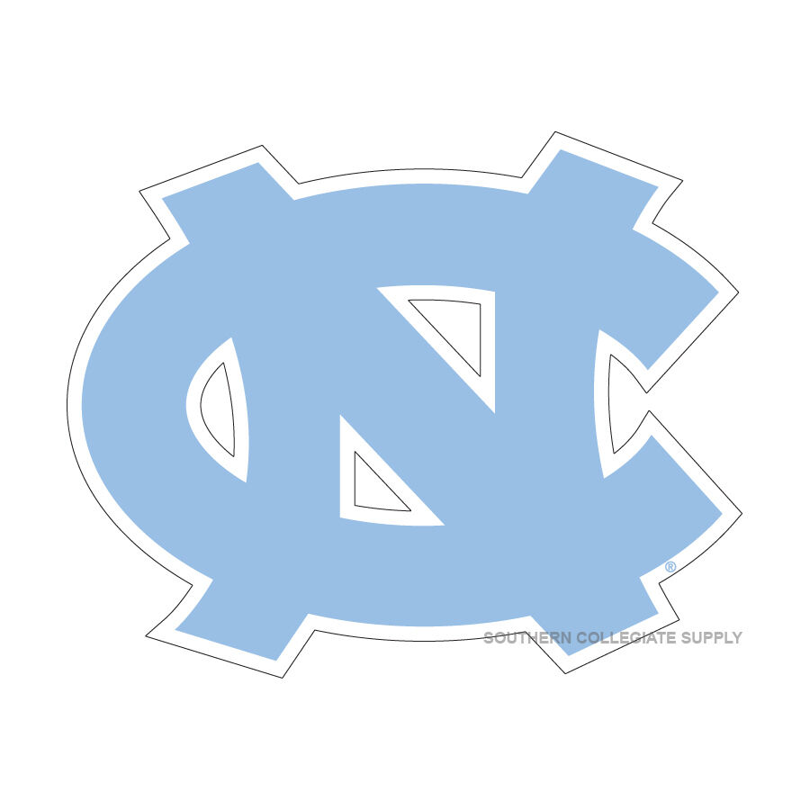 UNIVERSITY OF NORTH CAROLINA Tarheels Large UNC Logo Cornhole Decals ...