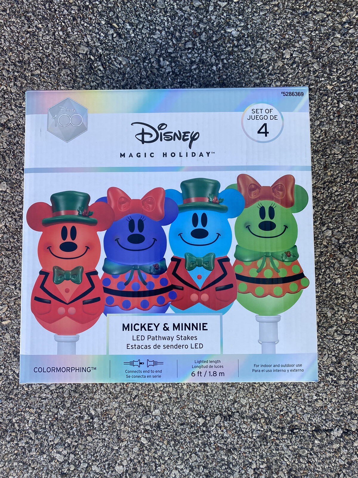 Holiday Accents Disney Mickey and Minnie Color Changing Pathway Lights ...