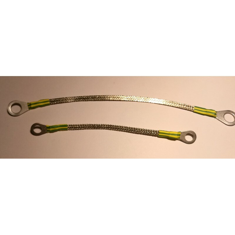 Braided Earth Strap 30A Grounding Flexible Wire 350mm M2.5-M10 00087756 ...