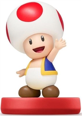 Nintendo Amiibo Super Mario Collection Toad Red Base Video Game Toy ...