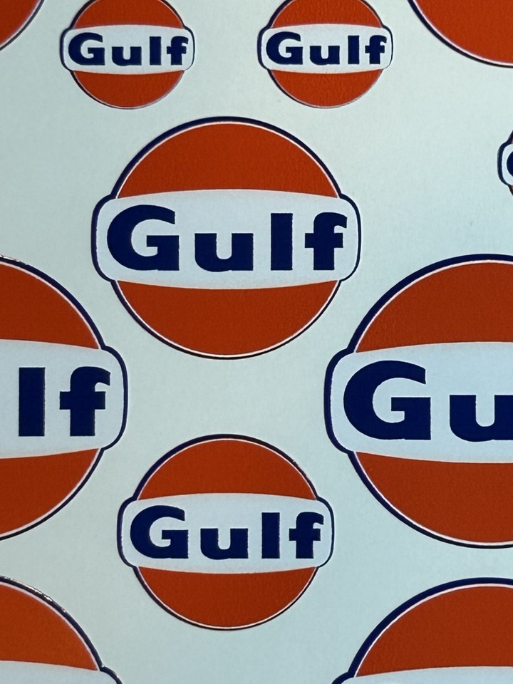 HO Scale Gulf Gas Oil Signs 2mil Vinyl Die-Cut Peel N Stick Stickers ...