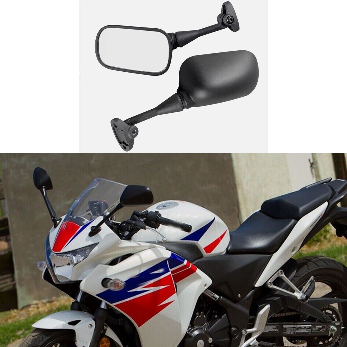 For Honda CBR 600RR 1000RR 125R 250R Motorcycle Review Side Rear Wing ...