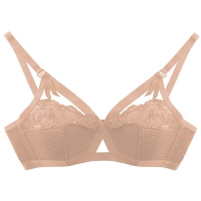 NEW DITA VON TEESE MADAME X BEIGE CARAMEL BRA SIZE 8D / 30D | eBay ...