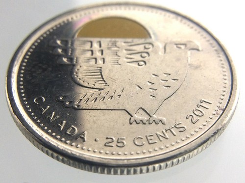 2011 Canada 25 Twenty Five Cents Quarter Uncirculated Falcon Canadian ...