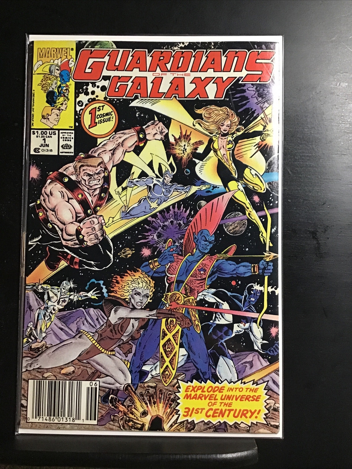 Guardians of the Galaxy #1 - Marvel 1990- First Appearance of Taserface ...