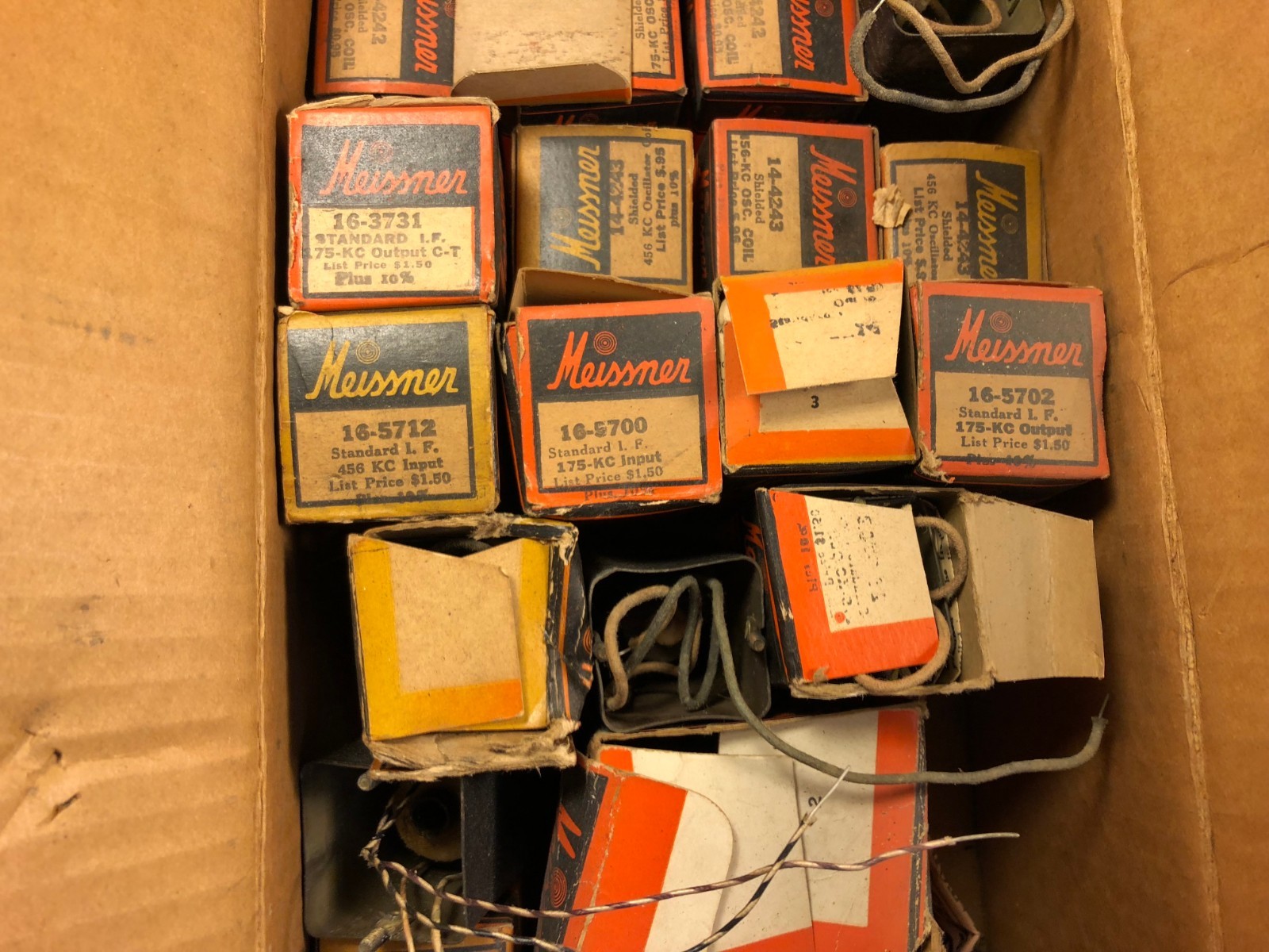 Lot of 29 NOS NIB vintage Meissner RF Coils 1940s 1950s for Ham Radios ...