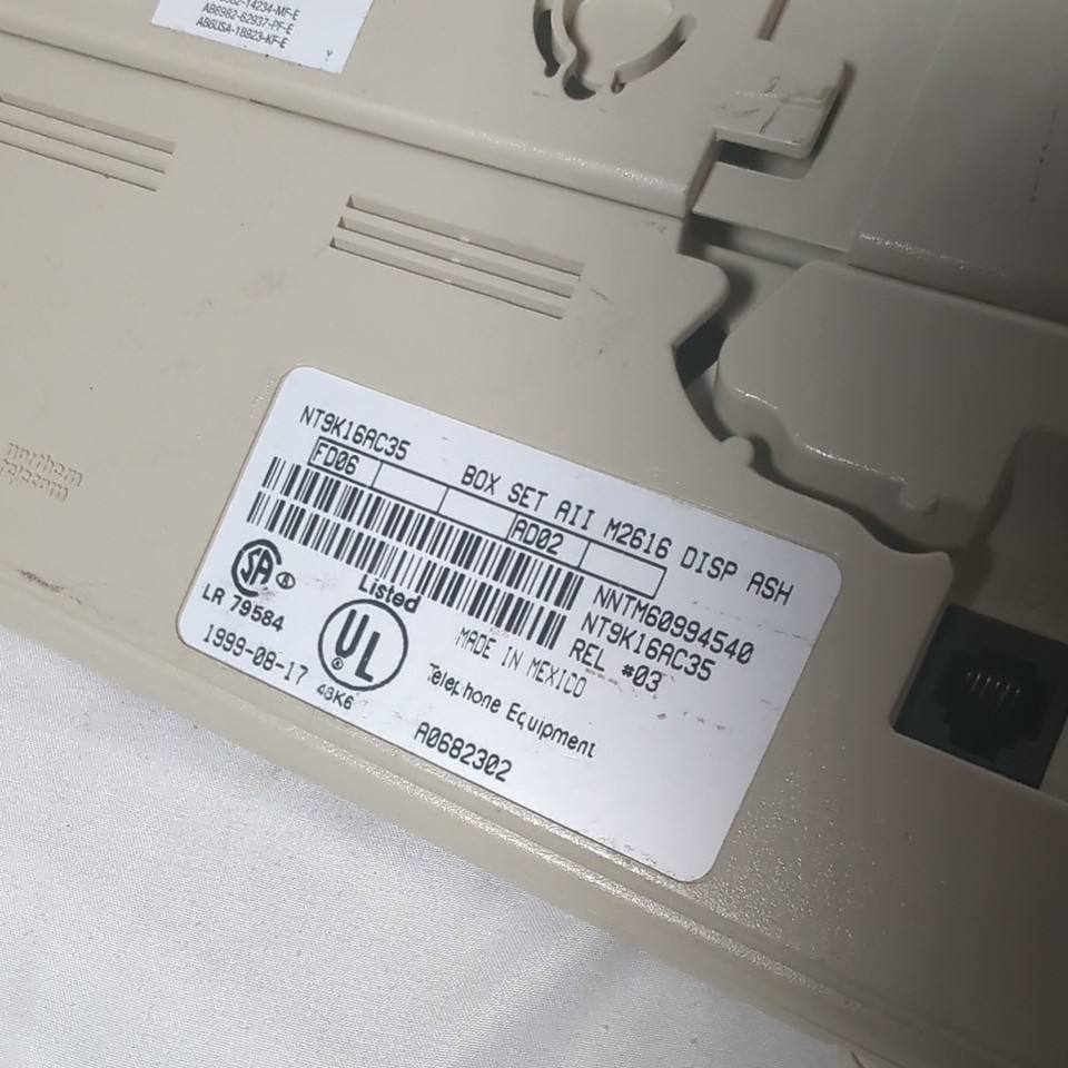 Northern Telecom Biege Digital HF Display Phone NT9K16AC35 Meridian | eBay