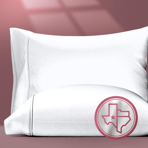 TEXAS LINEN CO. 100% Egyptian Cotton Standard/Queen Size Pillow Cases ...