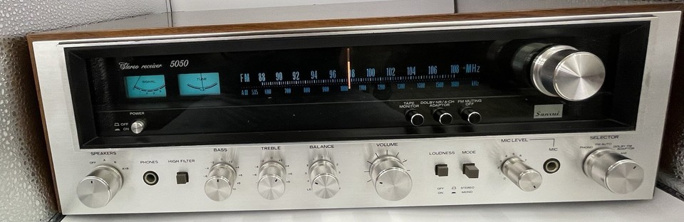 Sansui 5050 Vintage Stereo Receiver ( Wood grain Finish ) | eBay