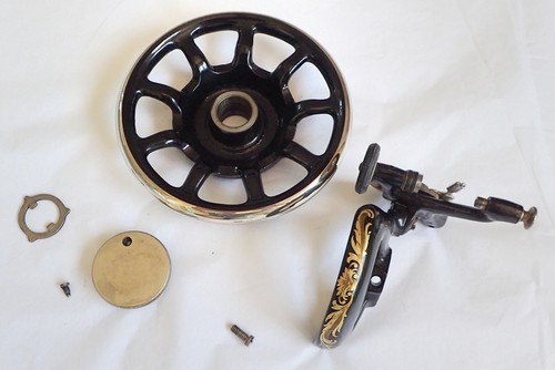 Singer Sewing Machine Balance wheel and bobbin winder from a 128k ...