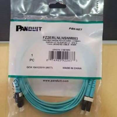 Panduit Fiber Optic Duplex Patch Network Cable LC/LC Multi-mode Qty（10 ...