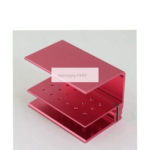 1pc 18 Holes Dental FG RA CA Bur Stand Holder Aluminium Sterilization ...
