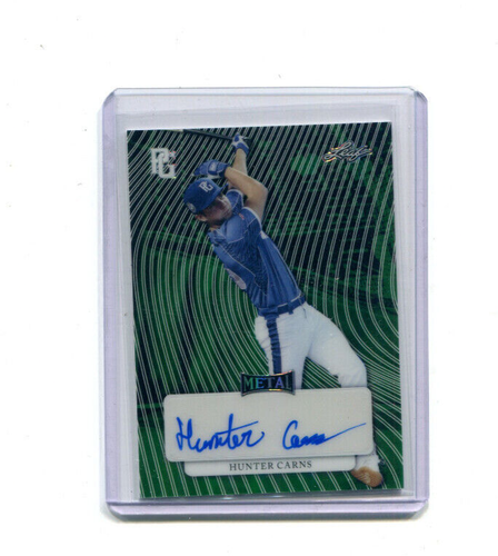 2023 Leaf Perfect Game All-American Autographs Green Hunter Carns Auto ...