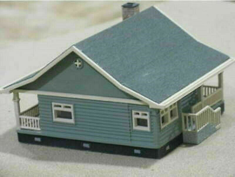 HO Scale Cottage house set (Gray) Hobby train town unassembled DIY Kit ...