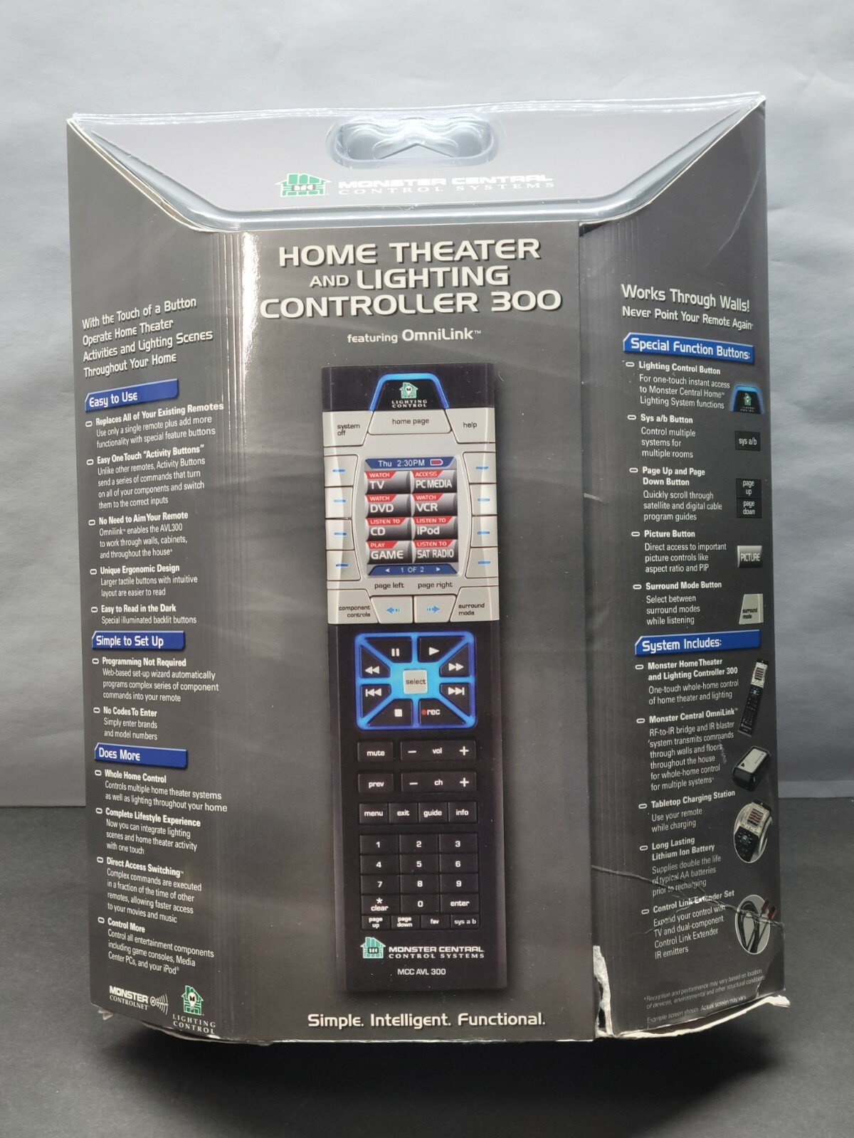 Monster MCC AVL300 Central Home Theater & Lighting Control System ...