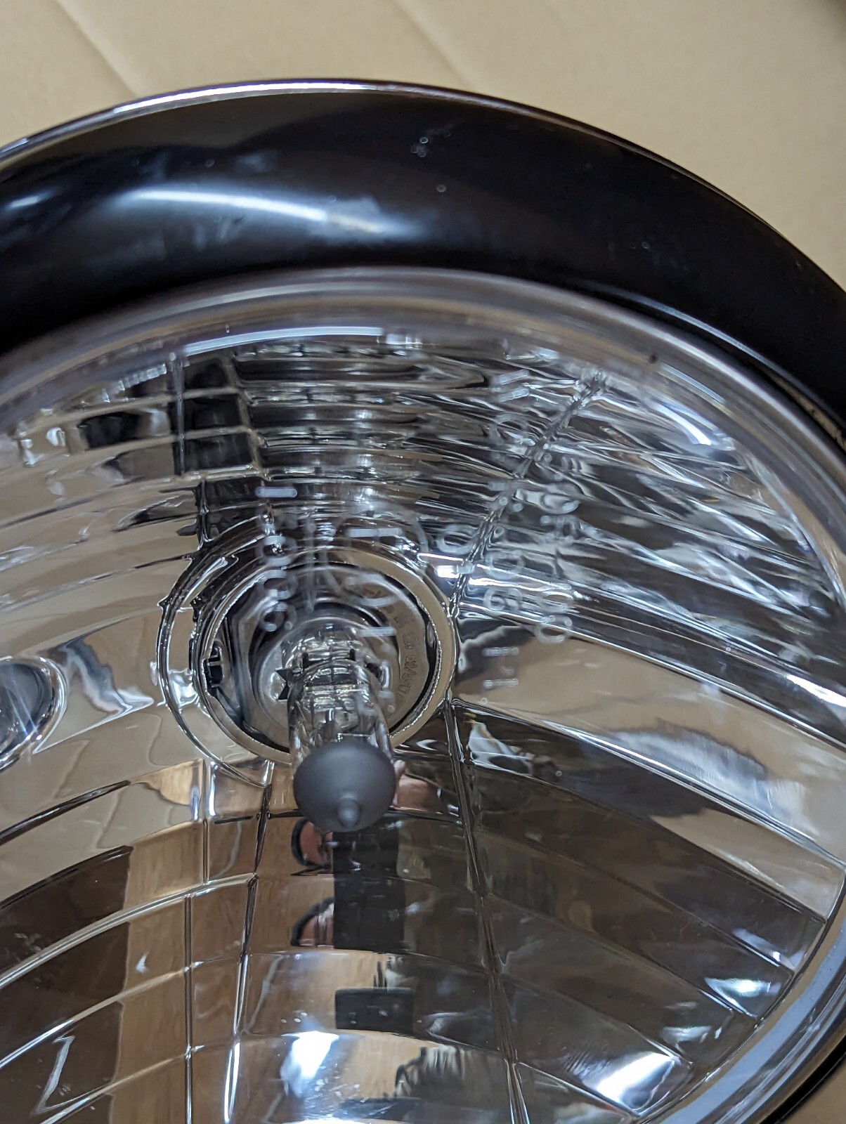 Harley Fatboy Scheinwerfer komplett Reflektor Lampentopf Gehäuse Halter | eBay.de