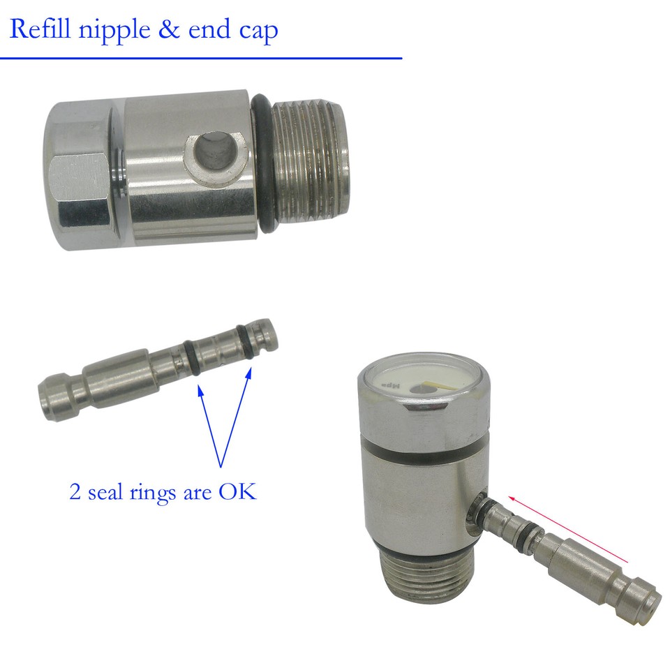 12g CO2 to PCP Adjustable Pressure Conversion KIT HPA for Crosman Pisto ...