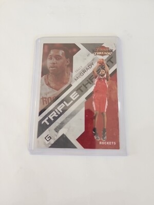2009-10 Panini Threads Triple Threat Tracy McGrady #8 HOF | eBay