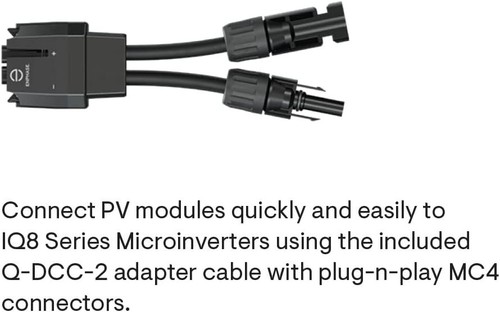 Enphase IQ8+ micro inverter with adapter MC4 Solar panel (IQ Cable DC ...