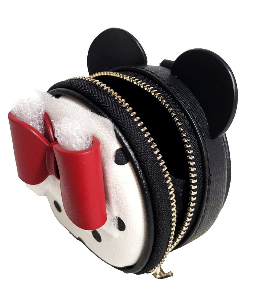 Disney Kate Spade Minnie Mouse Coin Purse Bag Charm Black Red White ...