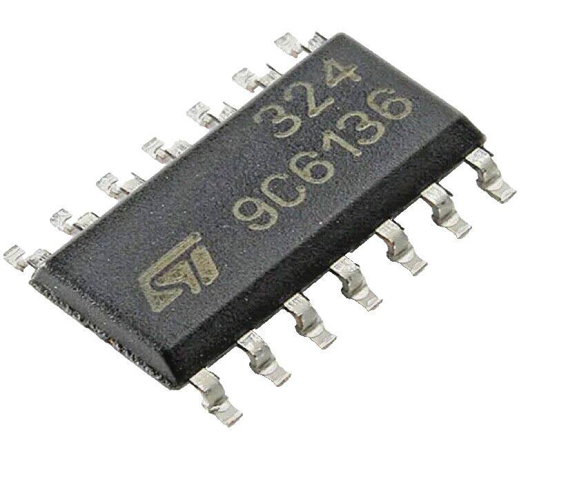 1PCS STM LM324D LM324 Low-Power Quad Operational Amplifiers SOIC-14 New ...