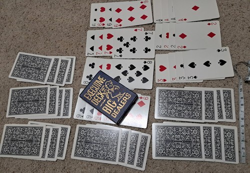 Vtg. Jumbo Deck Of Cards Executive Playing Cards For Big Dealers 5"x7 ...