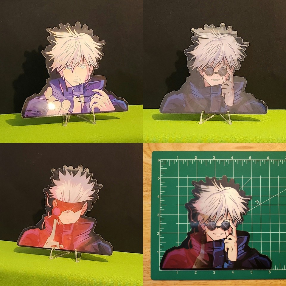 Satoru Gojo Jujutsu Kaisen 3D Anime Lenticular Peeker Sticker Car Decal ...
